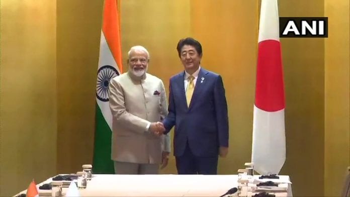 PM Modi meets Abe in Japan; Set to hold talks with Trump, Putin and Xi ...
