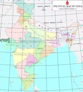 Home ministry releases new map of India with UTs J&K and Ladakh