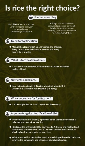 Fortified rice is nice, but the Centre’s plan to promote it is flawed
