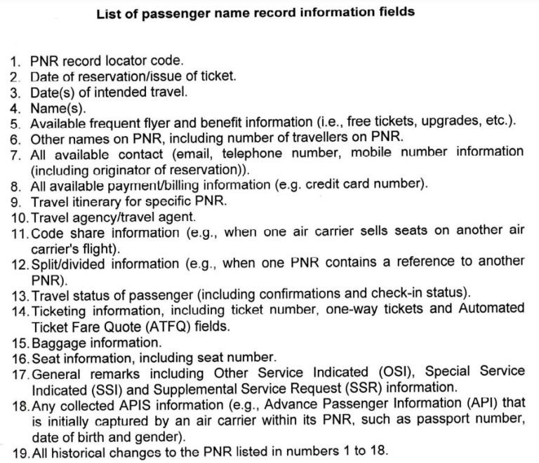 Why airlines have to share international passengers’ data with Customs