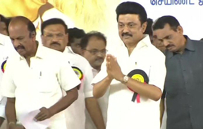 Stalin unanimously elected DMK president