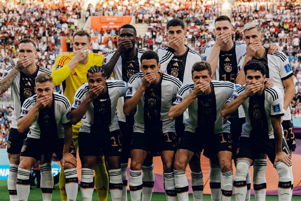 FIFA World Cup Why Germany players covered mouths Japan game