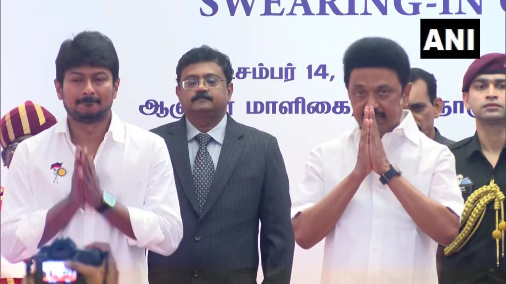 Udhayanidhi sworn in as minister in Stalin’s cabinet