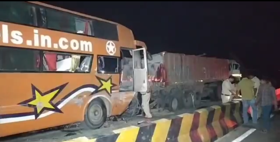 39 injured as bus headed to PM's rally hits truck in MP