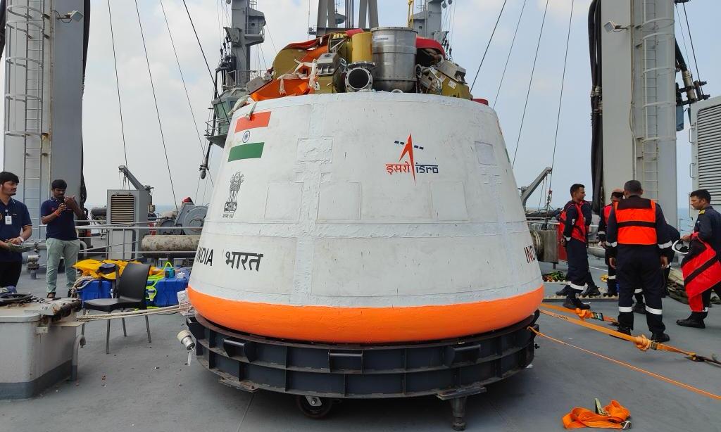 Test vehicle launch: Crew Module successfully recovered from sea, says ...