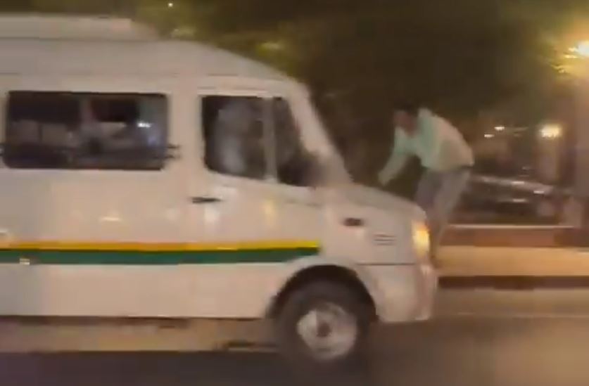 Delhi: Man hit by minibus, dragged on bonnet; videos go viral on social ...