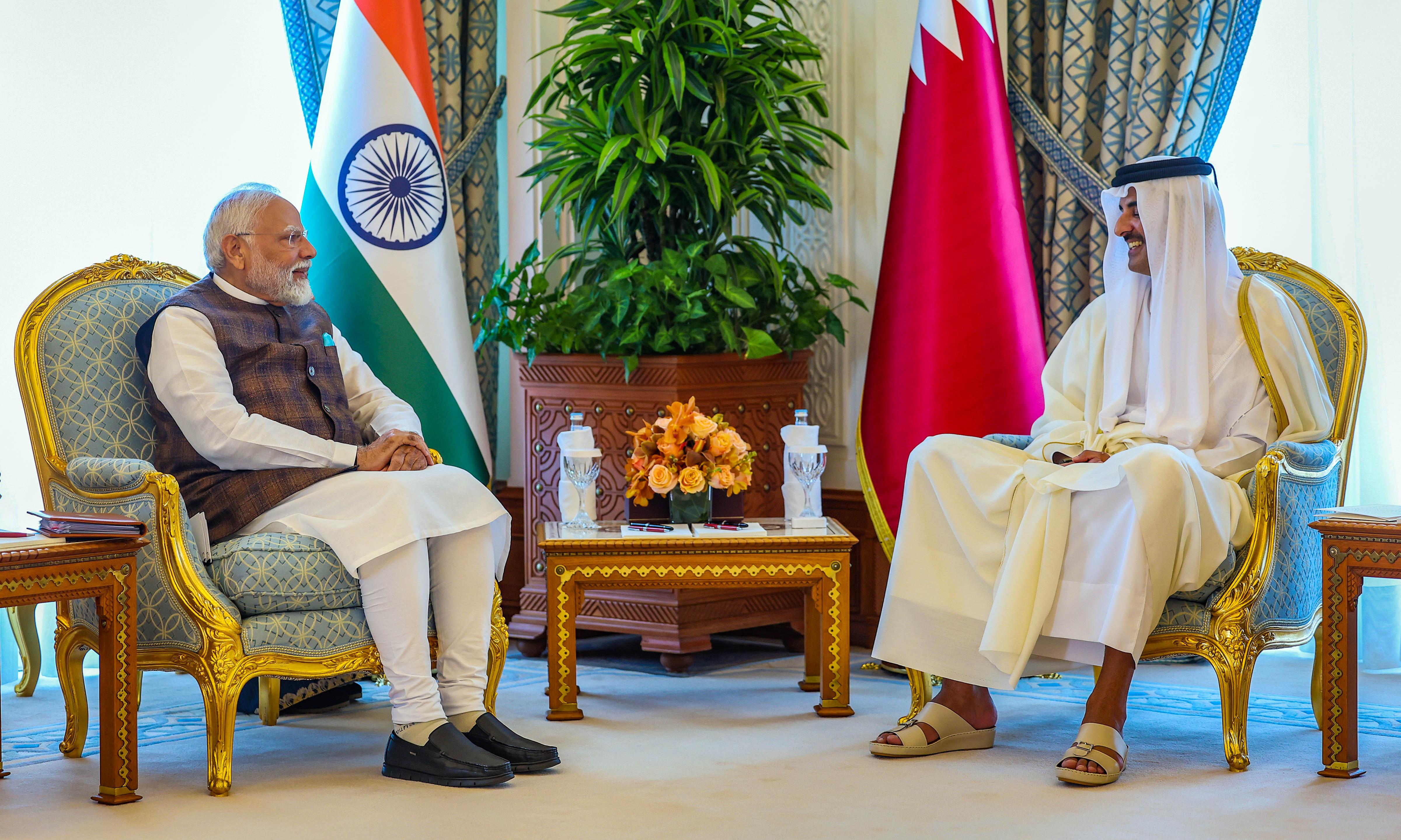 PM Modi appreciates Qatari Emir for Indian community's welfare