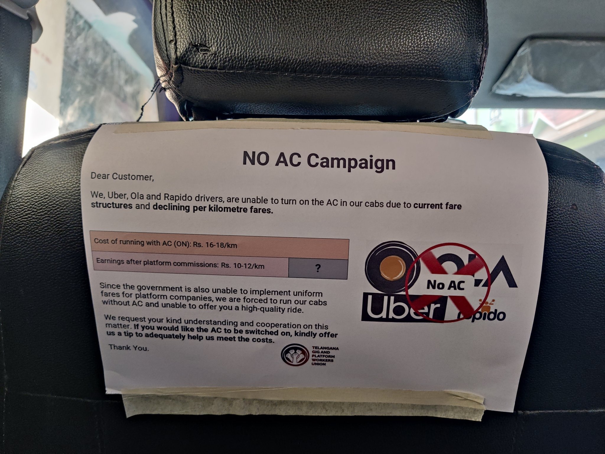 Why Uber, Ola drivers have launched 'No AC Campaign' in Hyderabad as ...