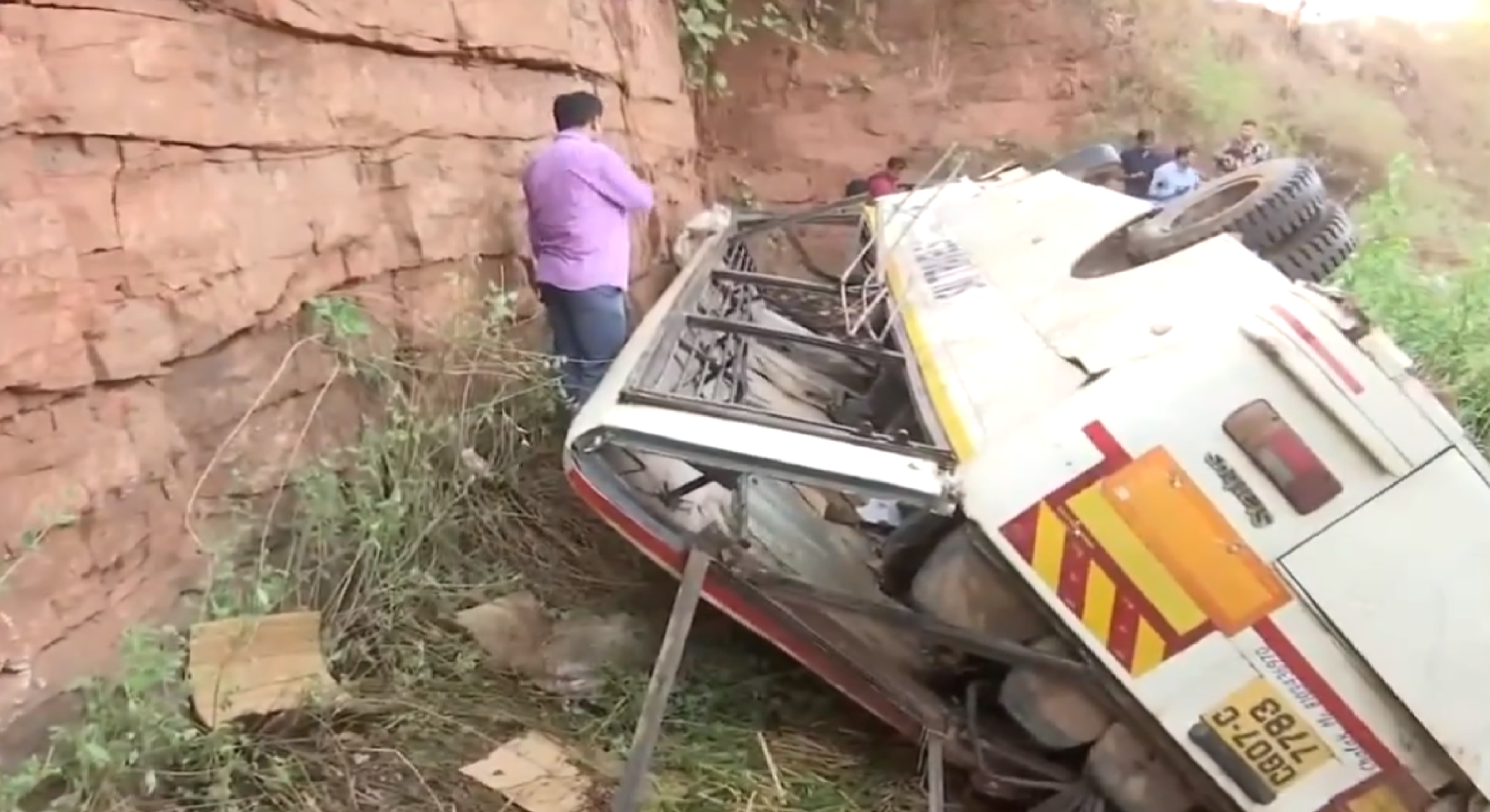 12 killed after bus ferrying distillery company workers falls into soil ...
