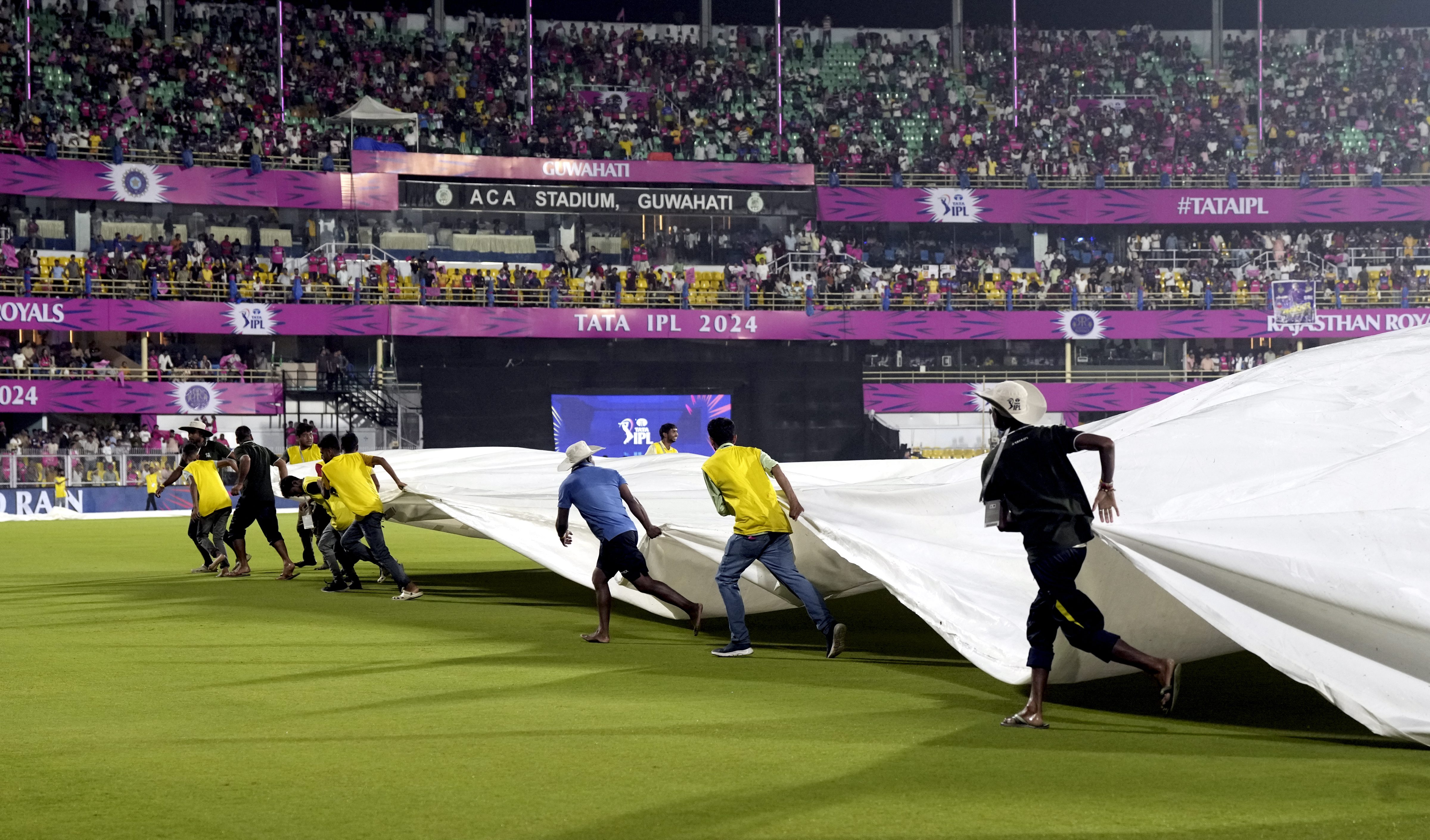RR vs KKR: Rajasthan finish third after game is washed out in Guwahati