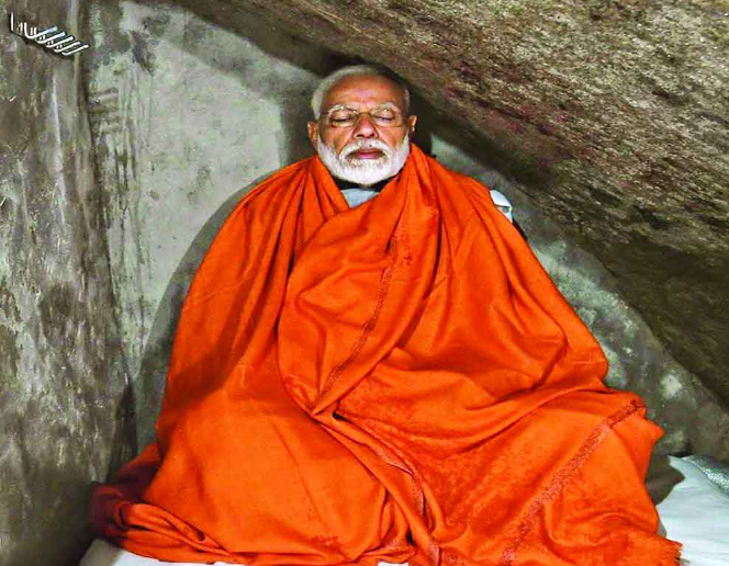 Modi to meditate for 24 hrs at Vivekananda rock after poll campaign ...