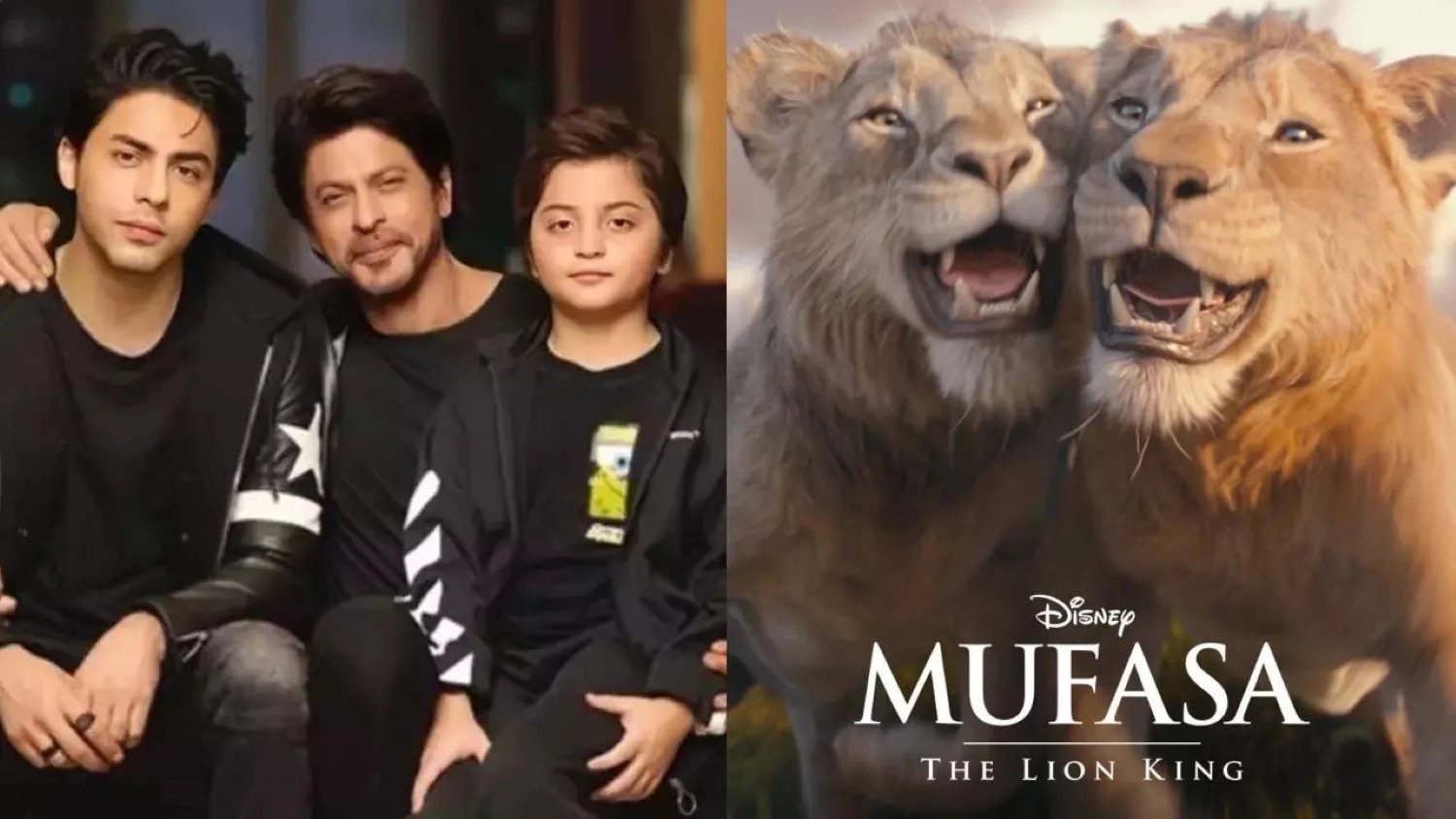 SRK, sons Aryan, AbRam lend voices to Hindi version of Mufasa: The Lion King