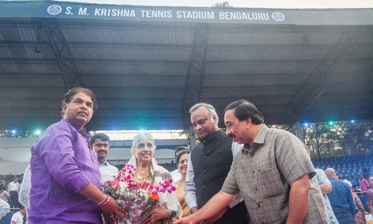 Bengaluru's KSLTA Stadium renamed as S M Krishna Tennis Stadium