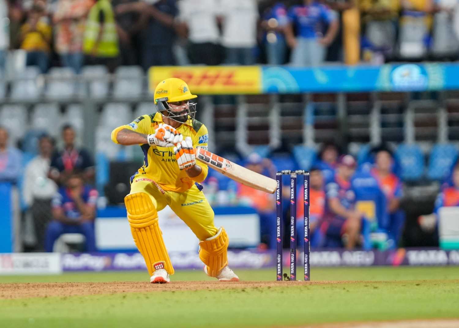 CSK set 177-run target for MI after Dube, Jadeja fifties