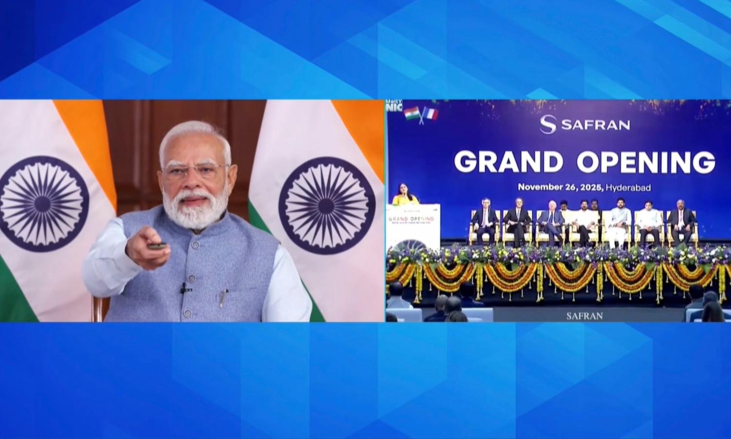 PM Modi inaugurates Safran’s LEAP engine MRO facility in Hyderabad