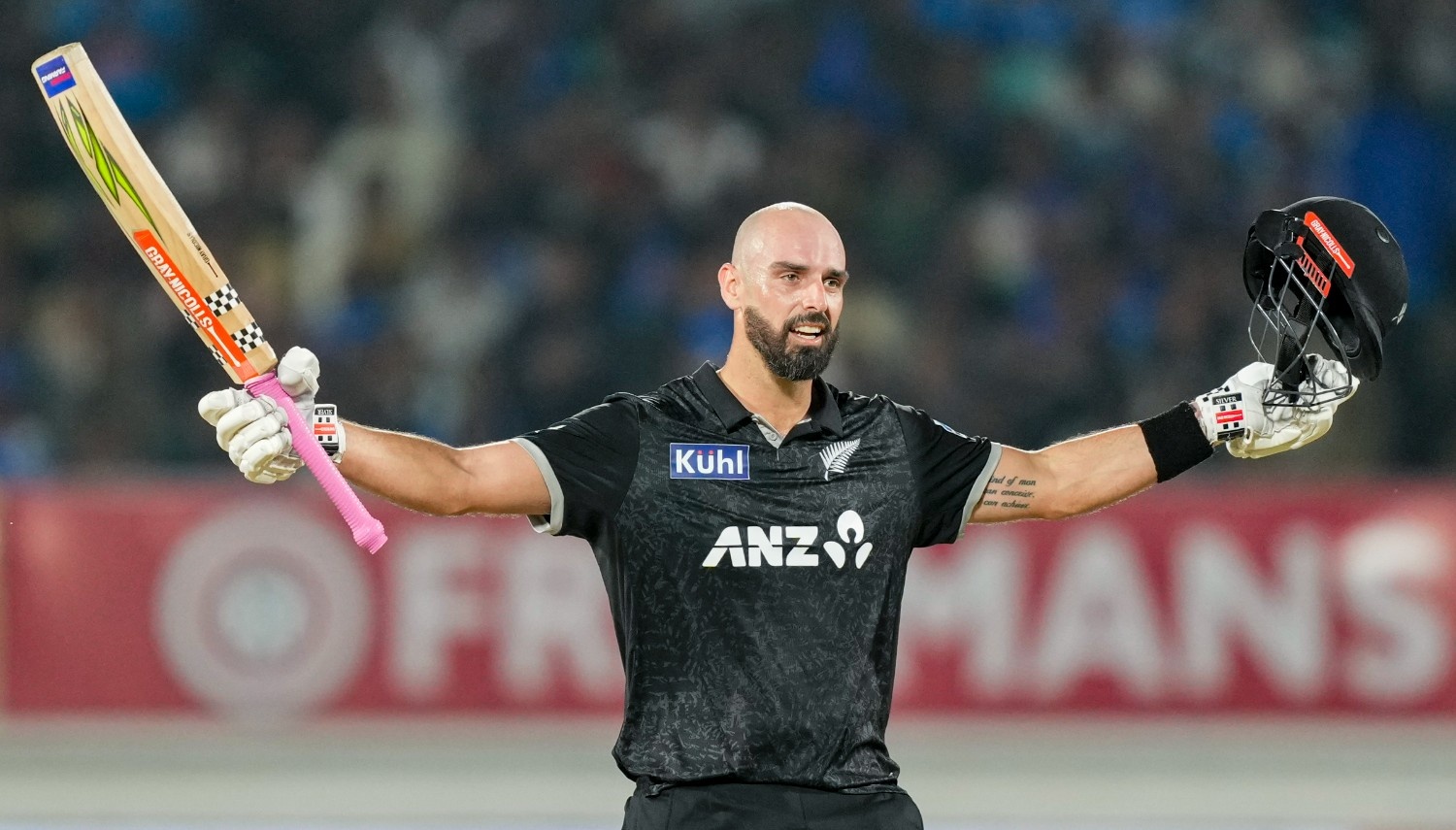 2nd ODI: Mitchell's 131 eclipses Rahul's ton as NZ level series